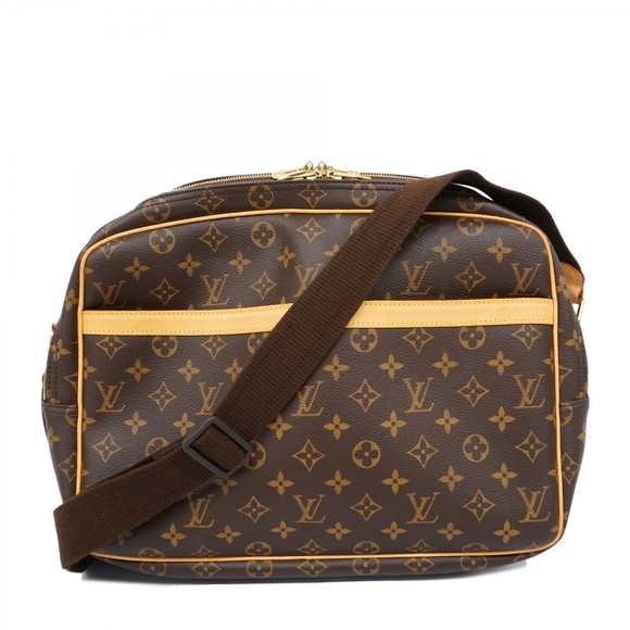 Louis Vuitton | Bags | Louis Vuitton Gm Brown Reporter Shoulder Bag ...